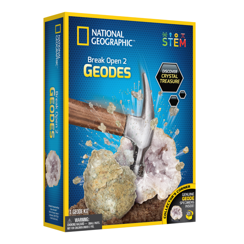 National Geographic Break Your Own Geode 2pc – Scholar's Choice