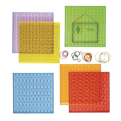 Excellerations Translucent Geo Boards Set of 6 – Scholar's Choice
