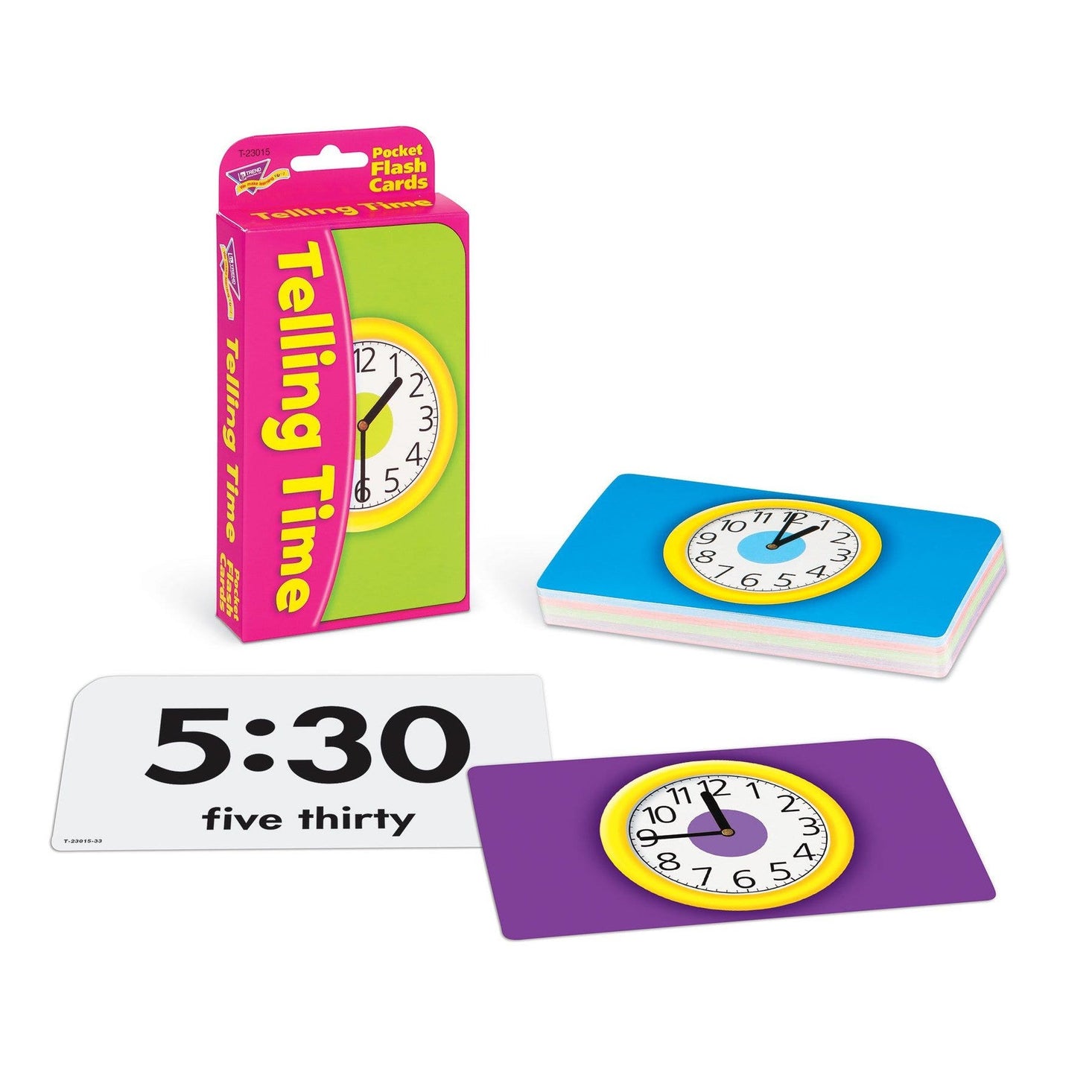 Telling Time Pocket Flash Cards – Scholar's Choice