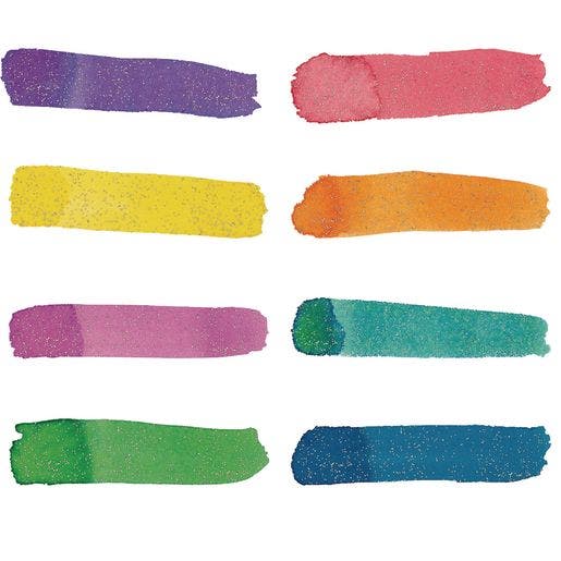 Colorations Glitter Liquid Water Colors Collection – Scholar's Choice