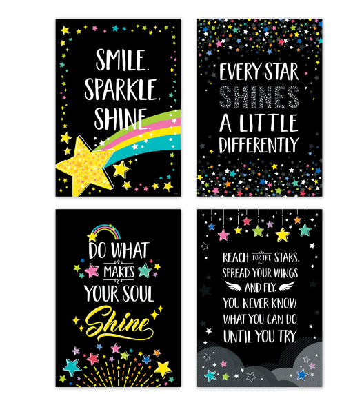 Star Bright Inspire U 4-Poster Pack – Scholar's Choice